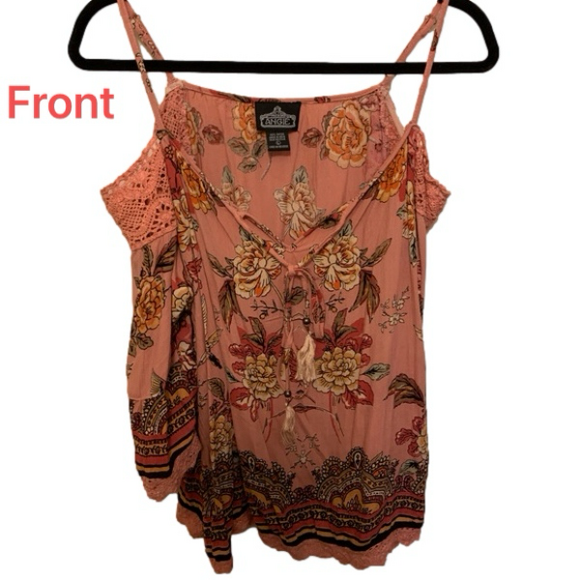 Angie | Tops | Angie Pink Multicolor Off The Shoulder Blouse Large ...